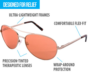 Photophobia Glasses for Light Sensitivity Relief